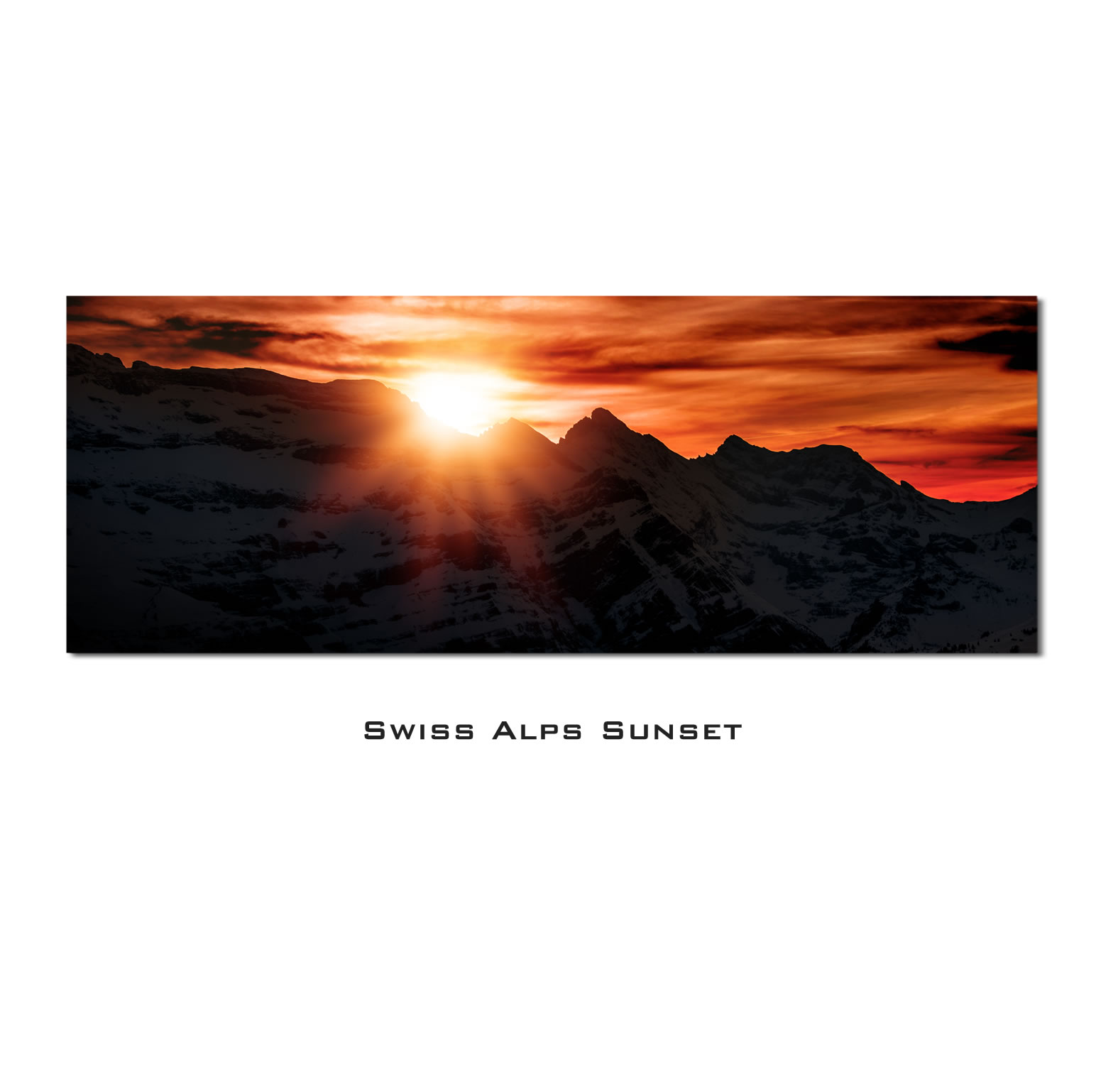 Swiss Alps Sunset - Equinox Imagery